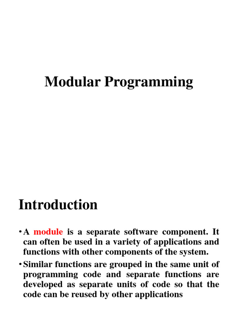 Unit 7 v2 | PDF | Parameter (Computer Programming) | Modular Programming