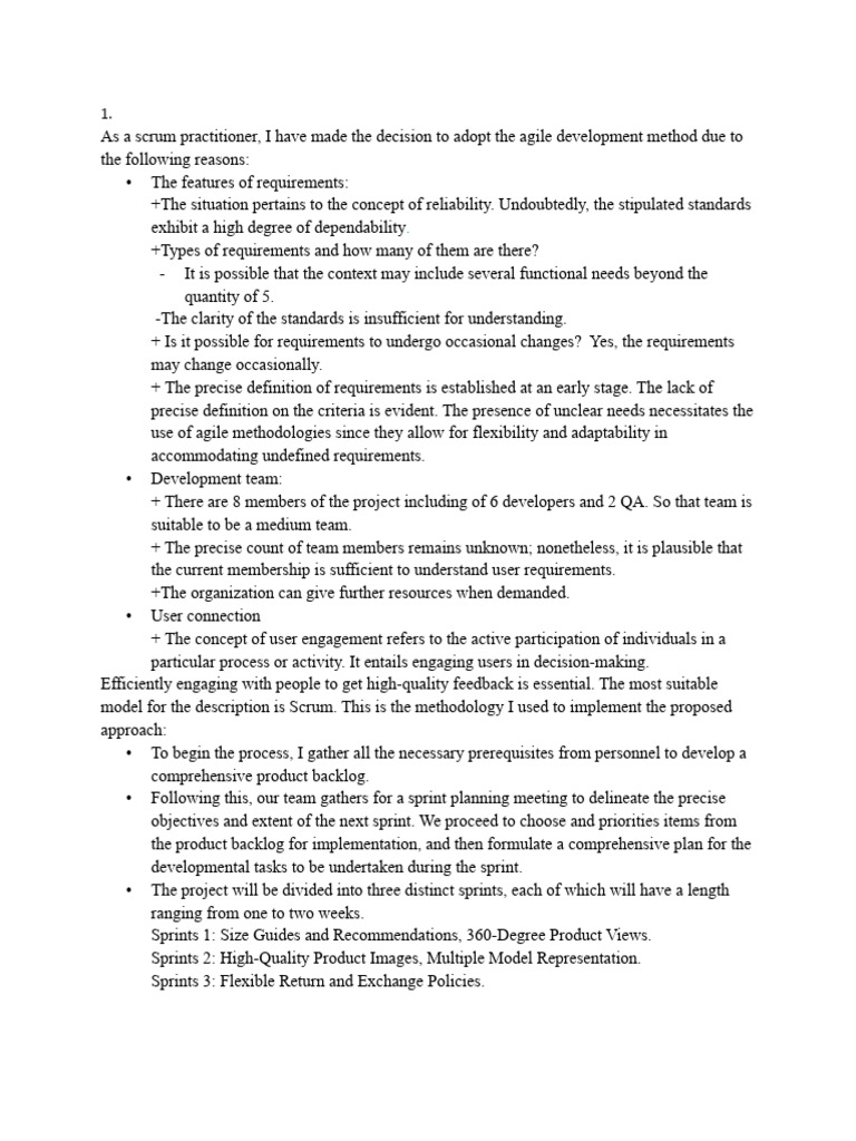 SWE201c HE172048 SE172048 Paperno1 | PDF | Scrum (Software Development) | Agile Software Development