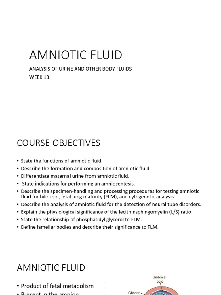 Aubf+Week+13 +Amniotic+Fluid+ +student's+ | PDF | Medical Specialties ...