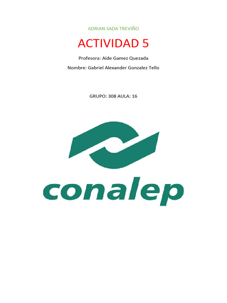 Actividad 5 de Gabriel Gonzalez Tello | PDF