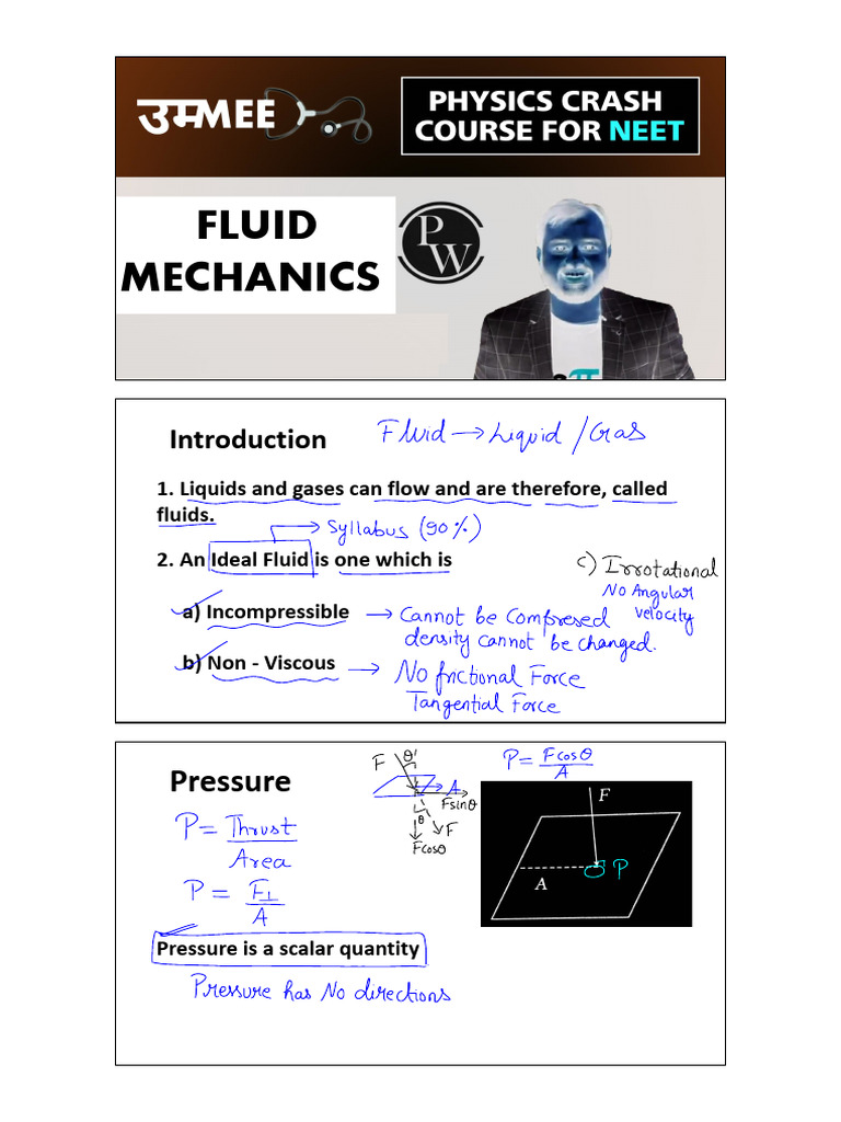 Fluids Notes 223 | Download Free PDF | Fluid Dynamics | Viscosity