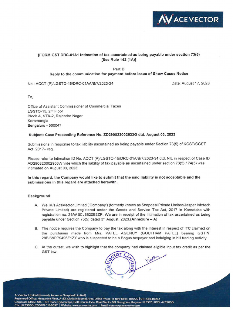 Reply Letter | PDF