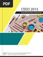 CEED 2019 Original Paper With Answer Key | PDF