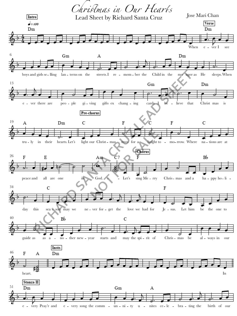 Jose Mari Chan - Christmas in Our Hearts | PDF