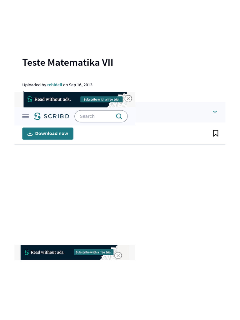 Teste Matematika VII - PDF | PDF | Computers Teste Matematika VII - PDF | PDF | Computers