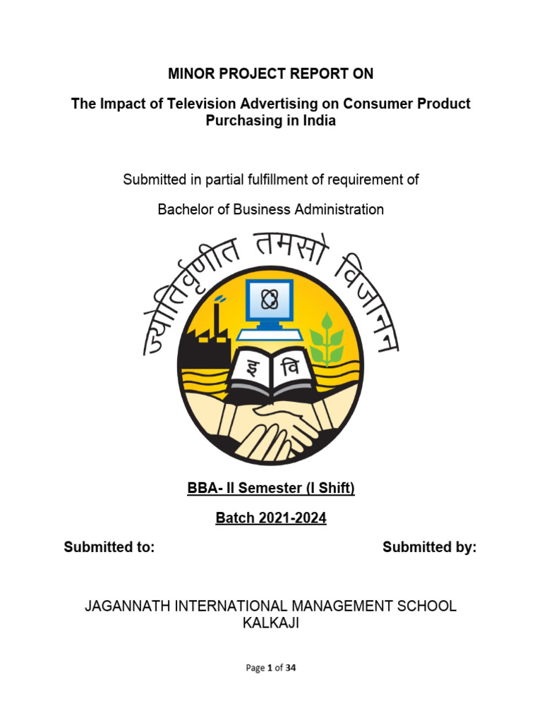 Minor Project | PDF | Advertising | Brand