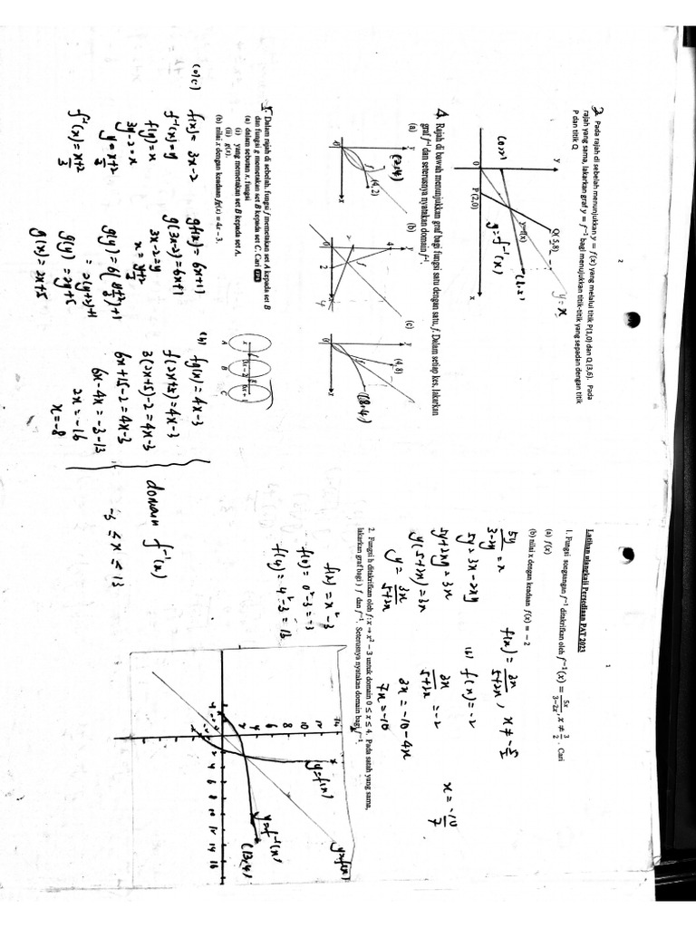 Skema Jawapan Latihan Ulangkaji PAT Add Math .0 | PDF