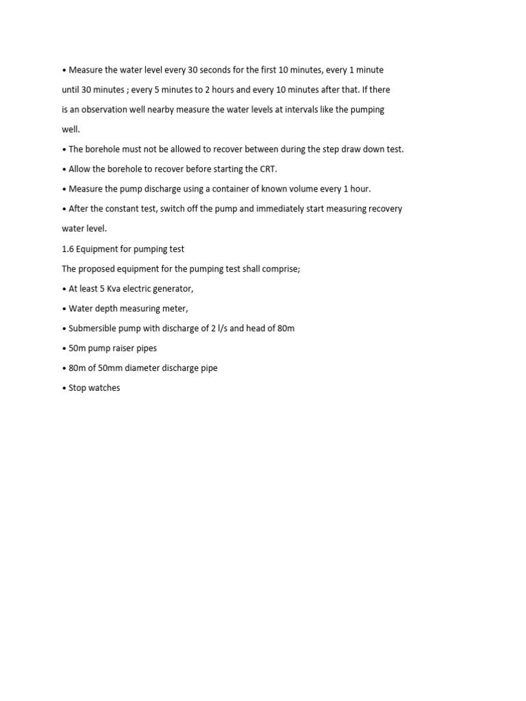 Technical Specification For Water Scheme Materials Part 4 | PDF