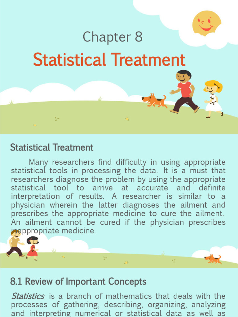 Chapter 8 Statistical Treatment | PDF | Statistics | F Test
