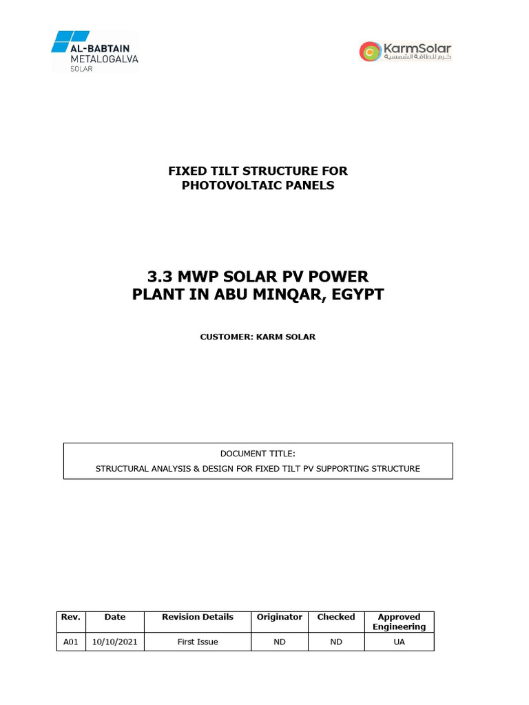 2V28 - 25deg - Biposte Structure - Design Report | PDF | Structural ...