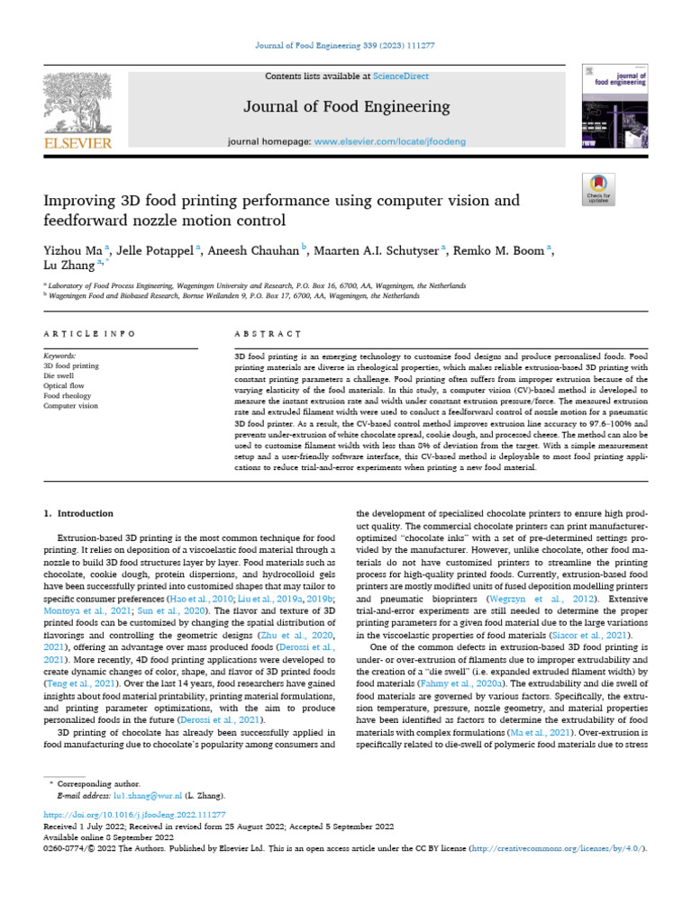 2023 JFE Vision and Motion Control | PDF | Extrusion | Computational ...