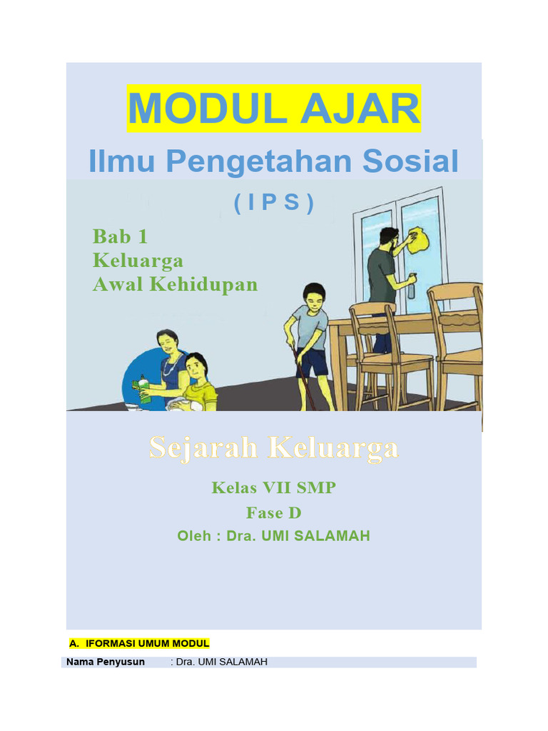 Bab 1 1 2 Keluarga Awal Kehidupan Sejarah Keluarga Pdf