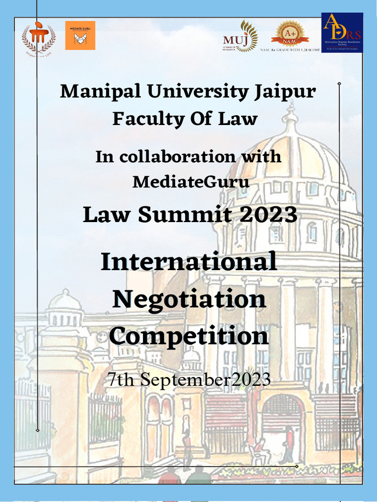 Negotiation Comp. Brochure | PDF | Negotiation | Alternative Dispute Resolution