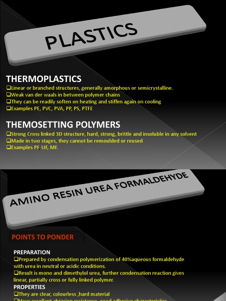 Dimethylol Urea in Polymer Production | PDF | Polyethylene | Polyvinyl ...