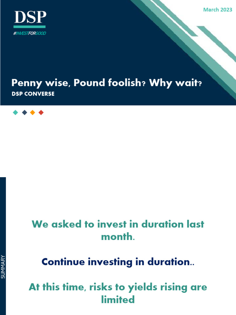 DSP Converse Mar 2023 | PDF | Inflation | Balance Of Payments