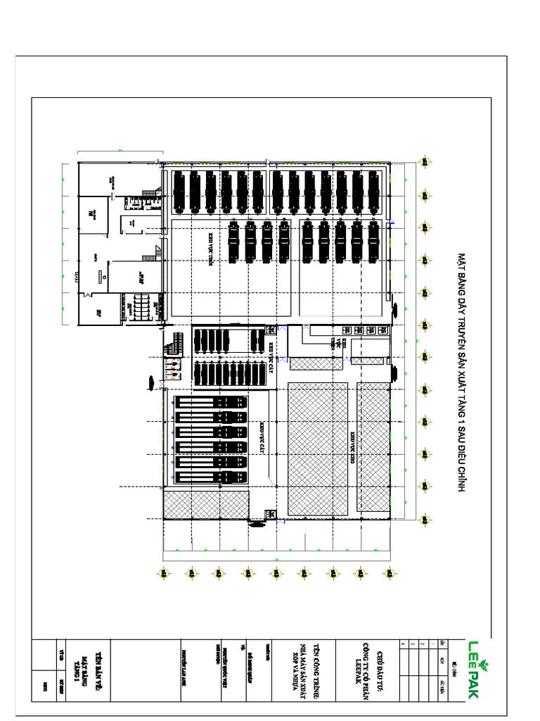 Layout Nhà máy- Nhà xưởng 6 Tầng 1 | PDF