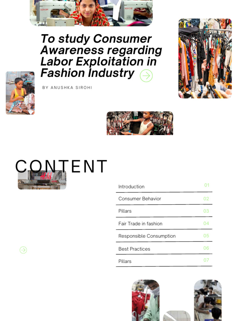 To Study Consumer Awareness Regarding Labor Exploitation in Fashion ...