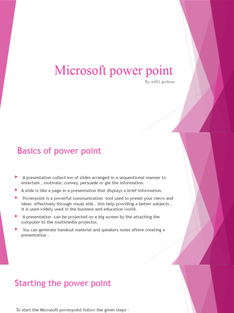 Microsoft PowerPoint Basics Guide | PDF | Microsoft Power Point | Page ...