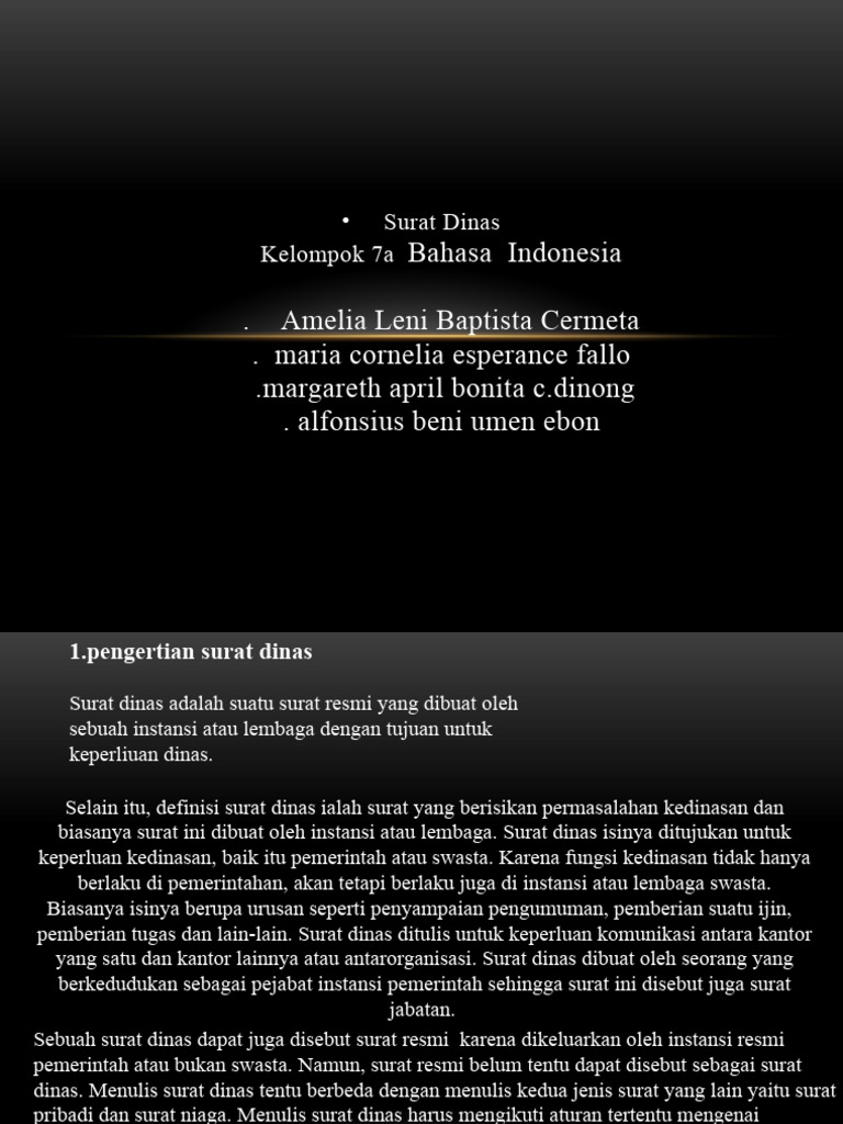 Bindo K7a Surat Dinas | PDF | Karier & Perkembangan