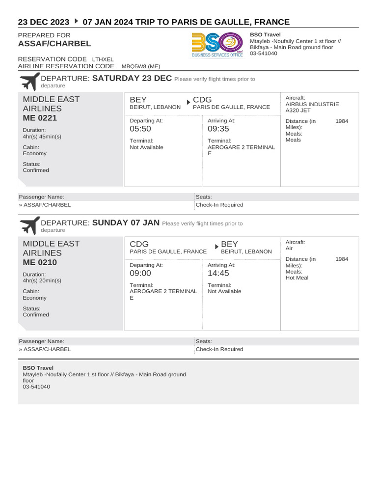 Assaf Charbel | PDF | Airliner | Aeronautics