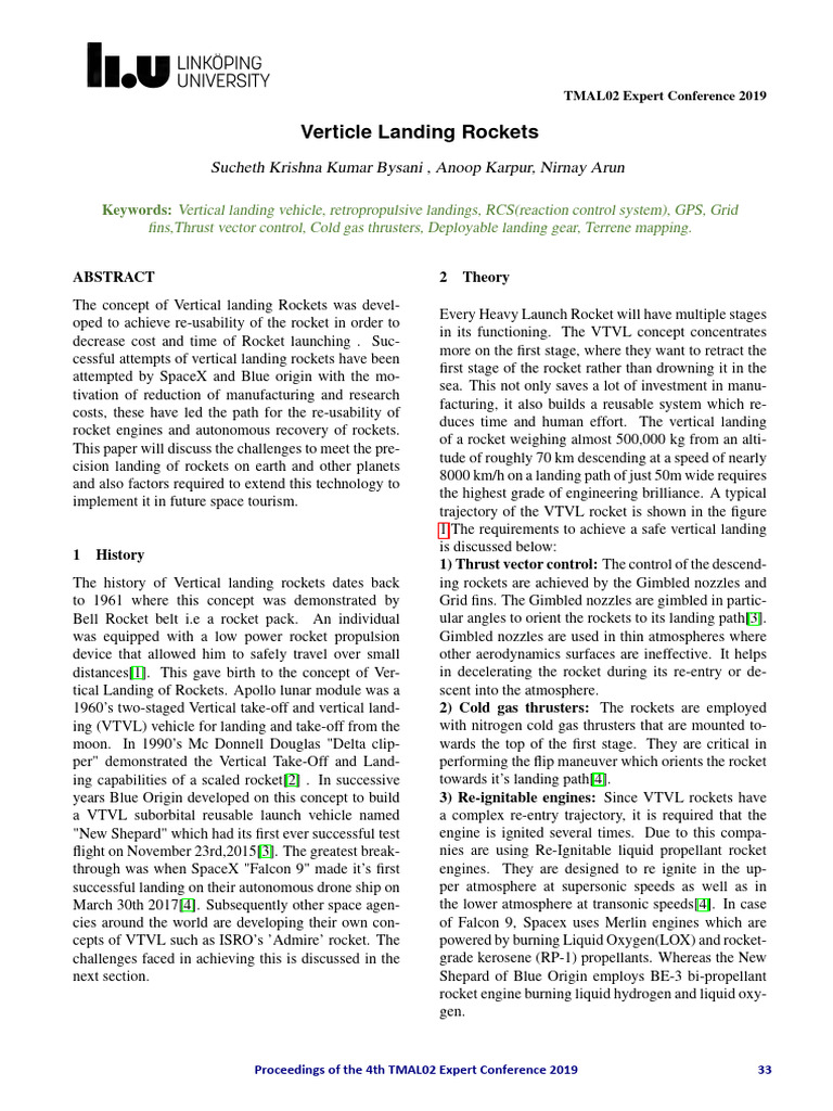 Vertical Landing Rockets | PDF | Rocket Engine | Rocket