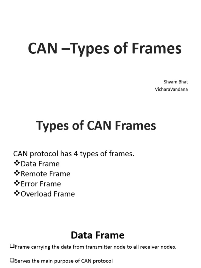 Can Frame Types | PDF