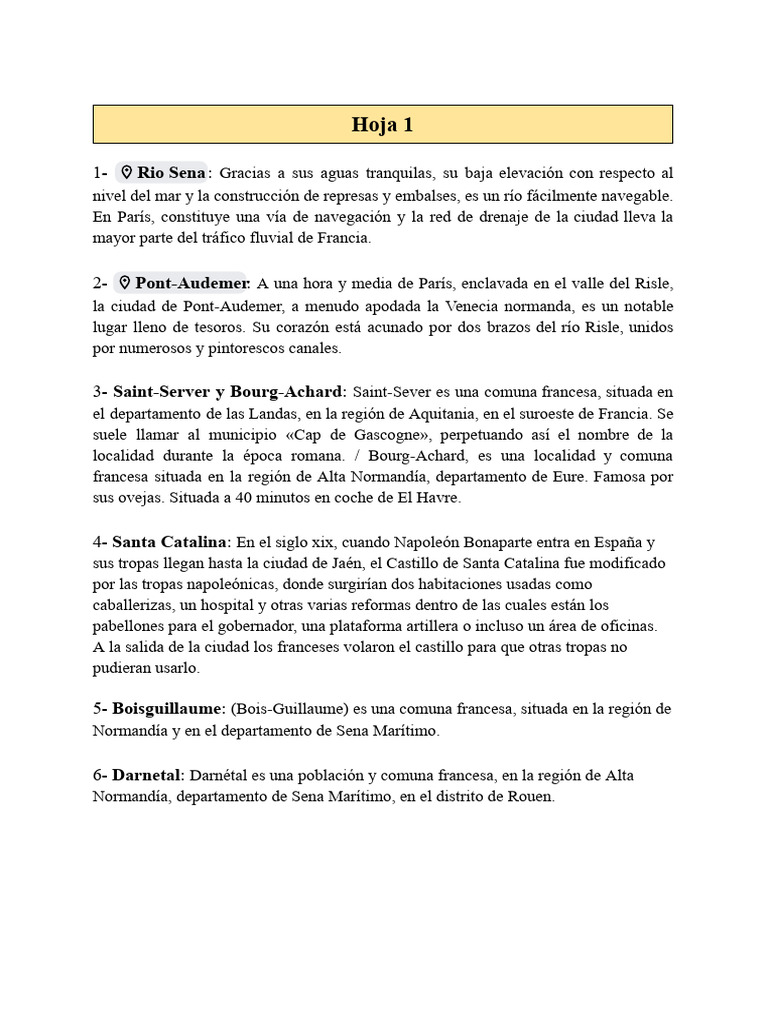 Datos verídicos | PDF | Francia