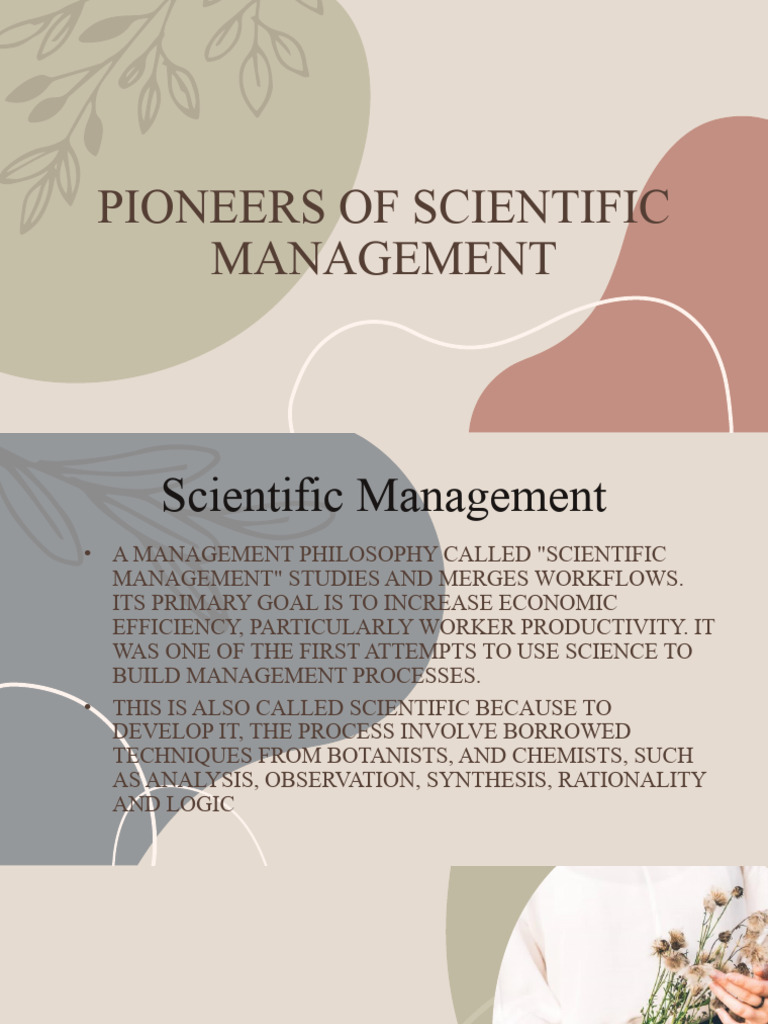 Pioneers of Scientific Management | PDF | Economies | Science