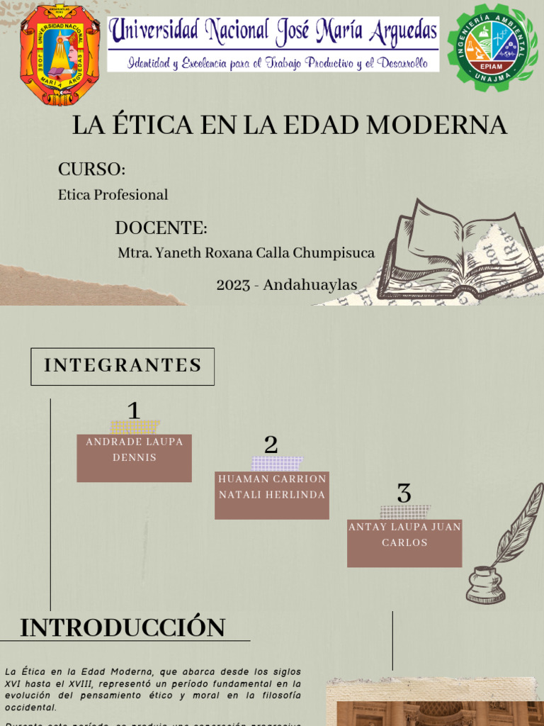 Etica en La Edad Moderna | PDF | Immanuel Kant | Era de iluminacion