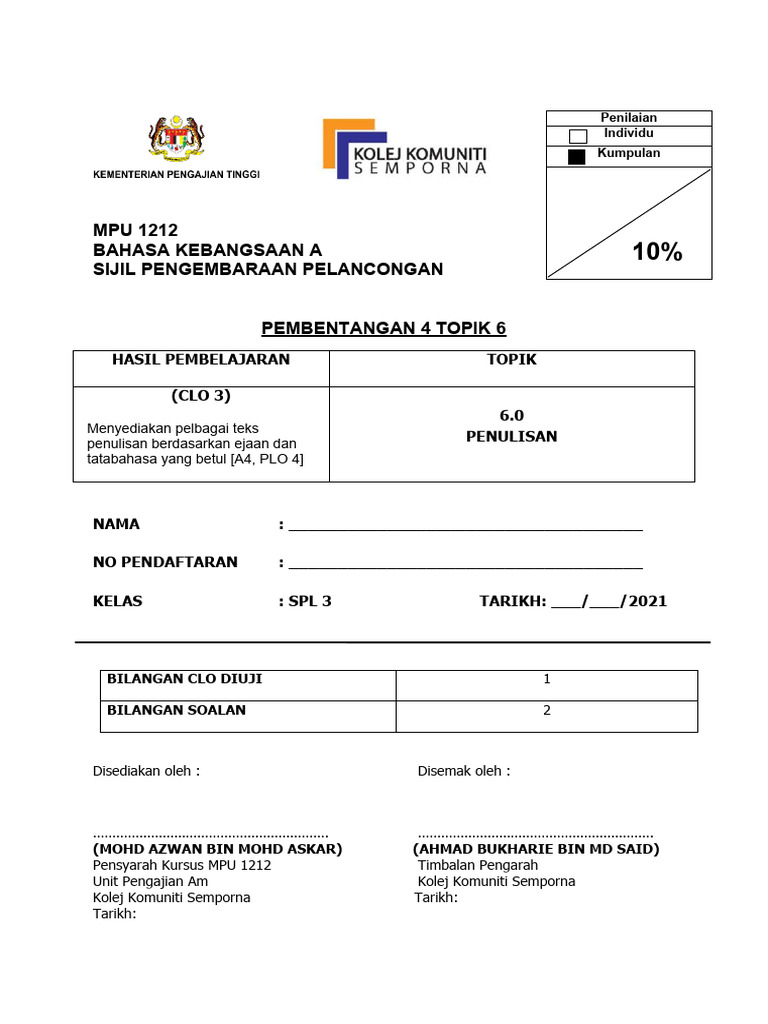 Pembentangan 4 Topik 6 | PDF