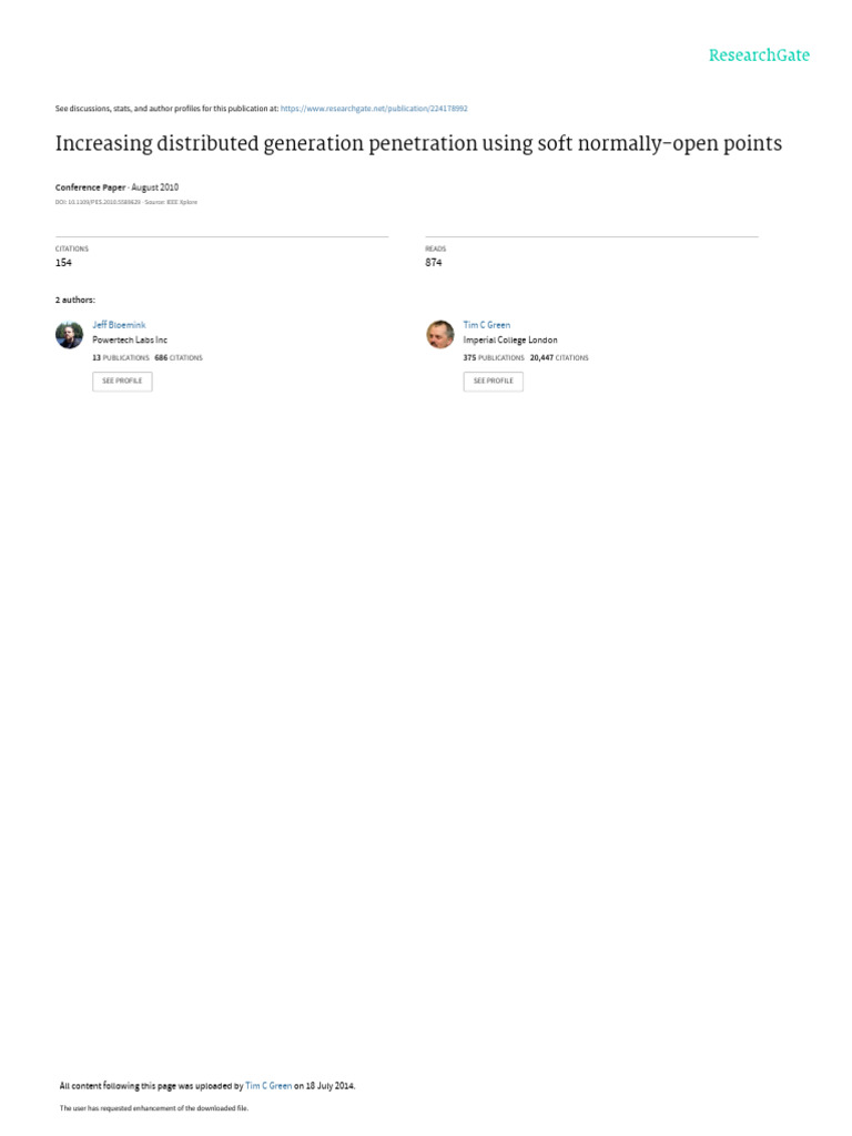 Increasing Distributed Generation Penetration Using Soft Normally-Open ...