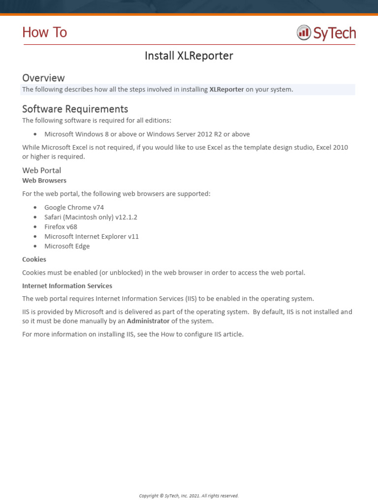 How To Install XLReporter Local Distributed Editions | PDF | Internet ...