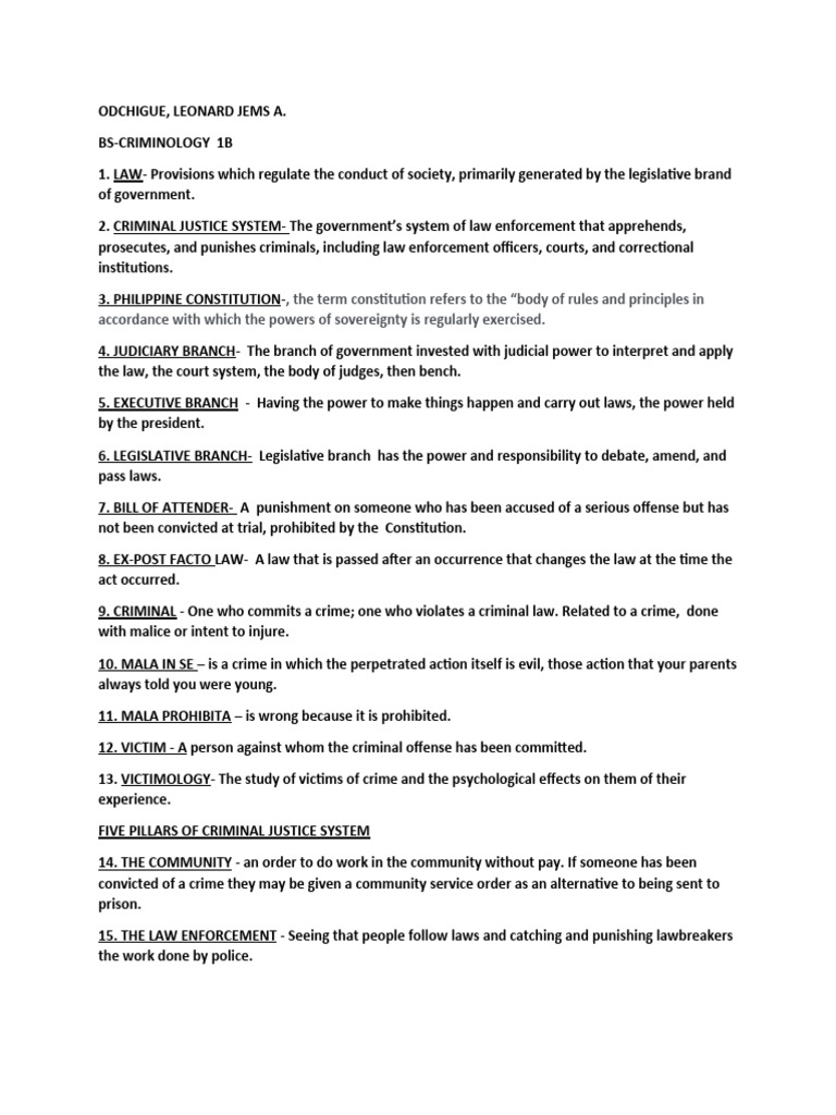 100 Terminology | PDF | Prison | Pardon