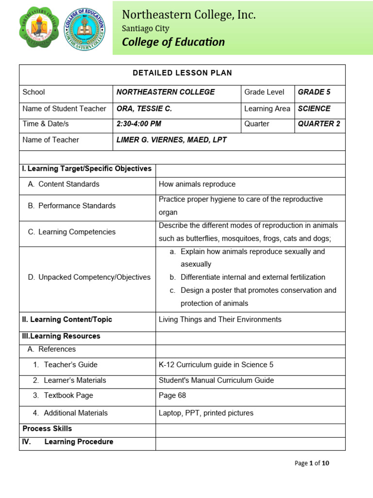 G5 Living Things and Their Environment Biology | PDF | Sexual ...