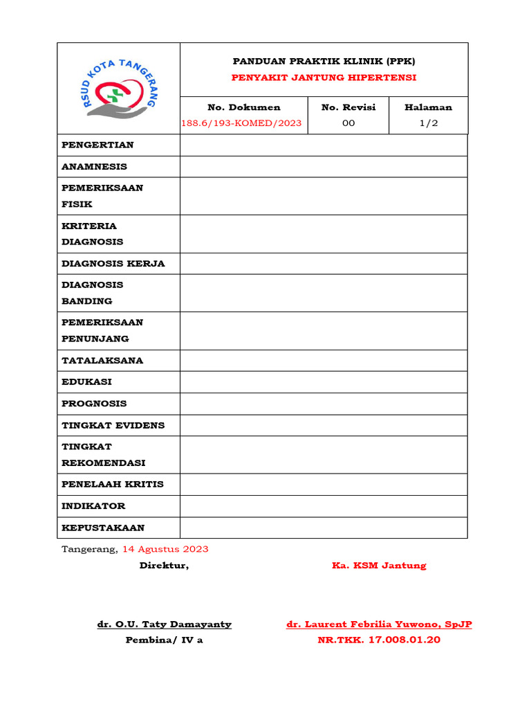 Format PPK Kosong | PDF