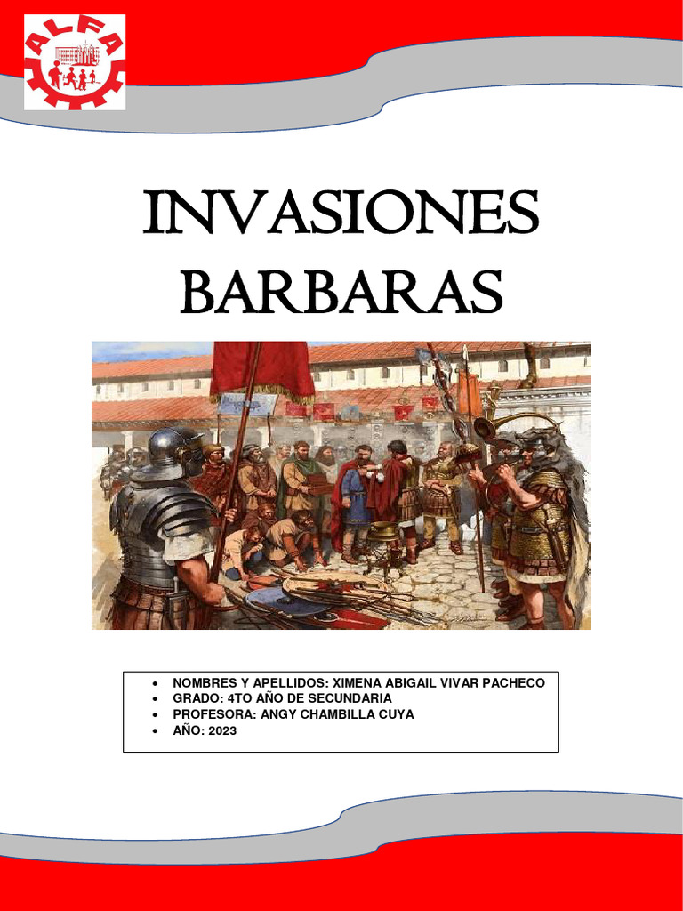 Mapa de las Invasiones Bárbaras | PDF | imperio Romano | Francos