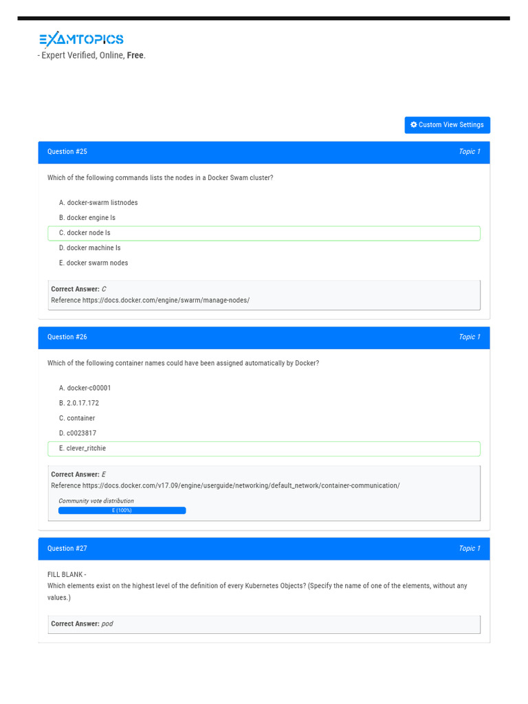 701 100 Exam Free Actual Q As Page 7 Examtopics Pdf Computers