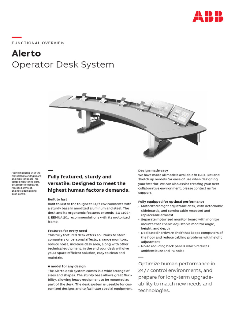 3BSE086567 en B Control Room Solutions - Alerto Operator Desk System ...