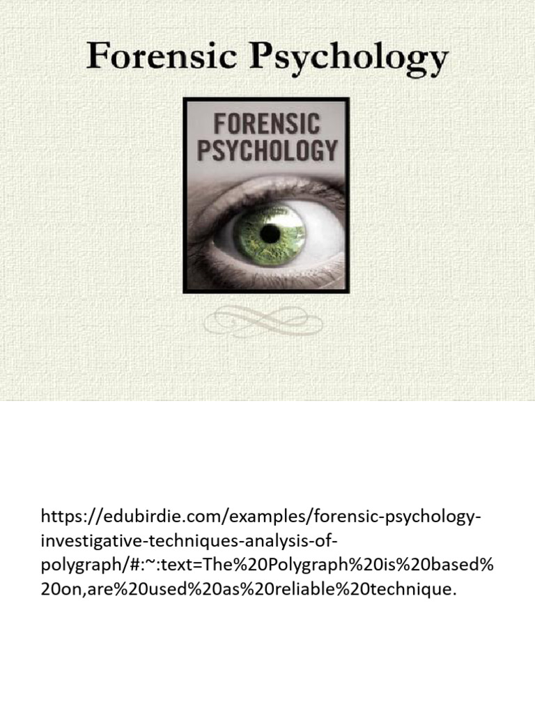 Forensic Psychology | PDF