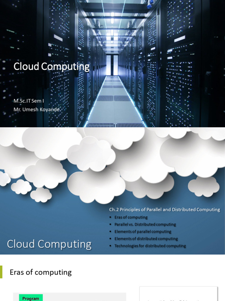 Cloud Computing Unit I Ch.2 2021 | PDF | Parallel Computing | Distributed Computing