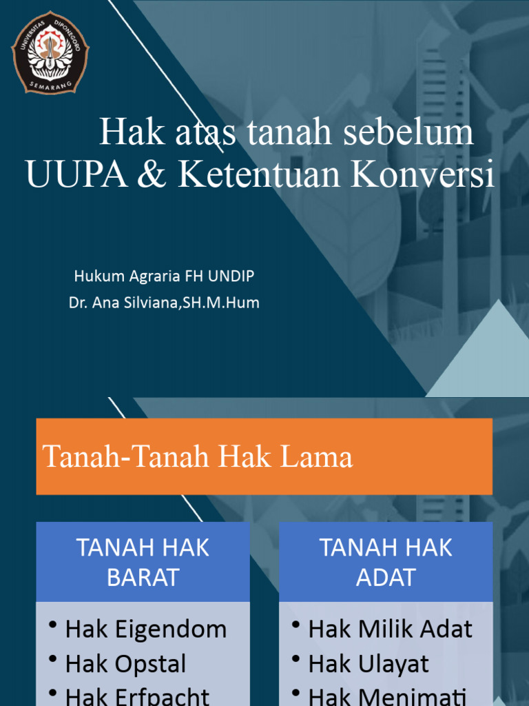 Hat Sebelum Uupa & Ketentuan Konversi | PDF