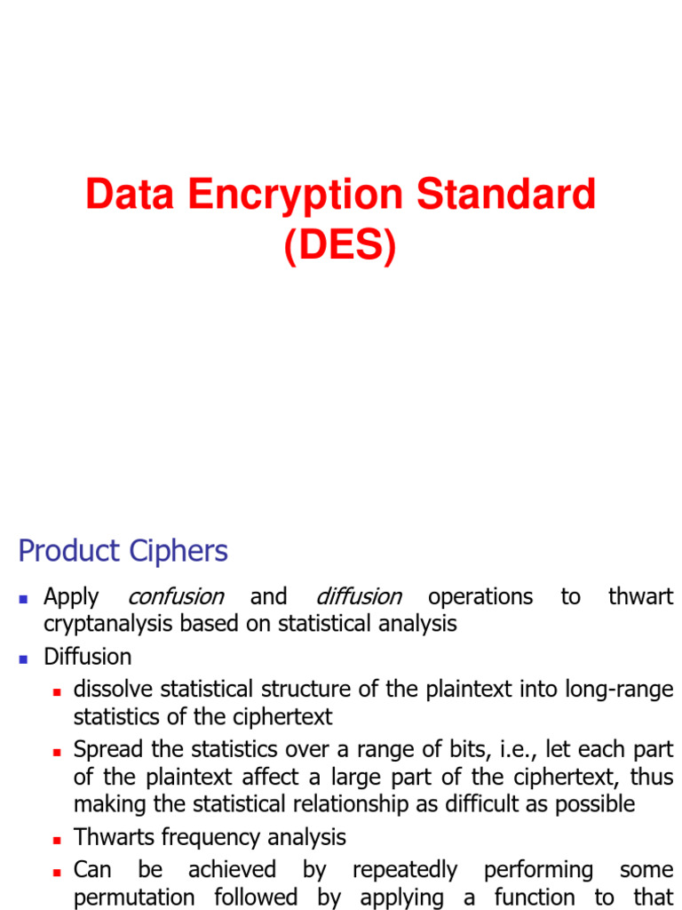 Des 1 | PDF | Encryption | Cryptography