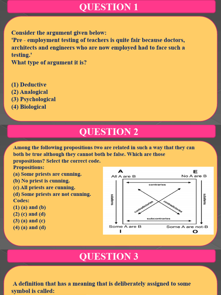 Logical Reasoning IMPORTANT MCQ | PDF | Argument | Deductive Reasoning