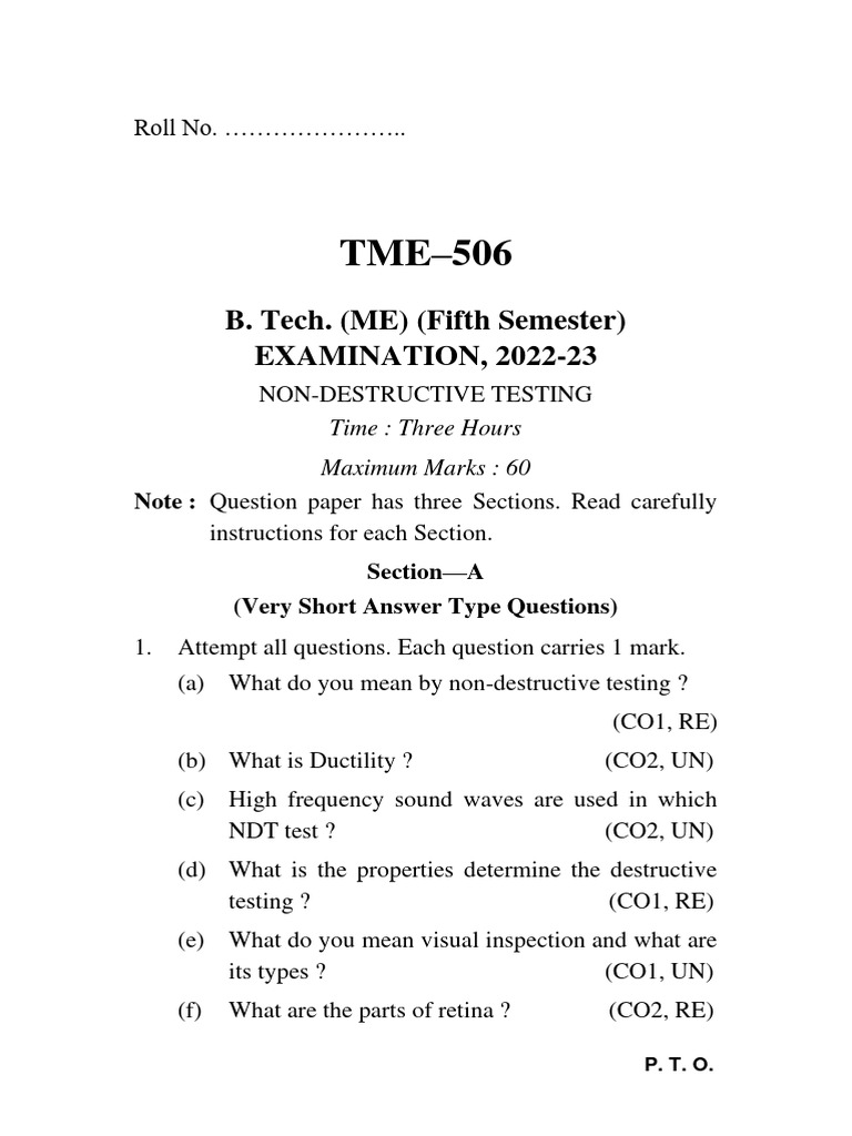 Non Destructive Testing Pdf Nondestructive Testing Physical Sciences
