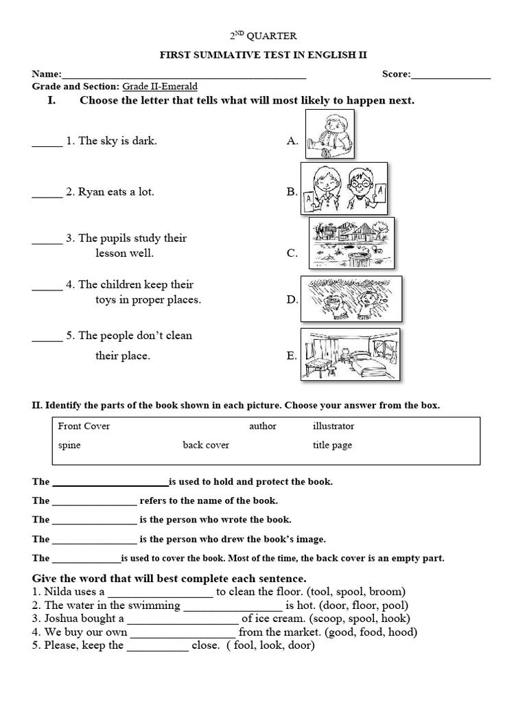Quarter 2 Summative Test 1 and 2 | PDF