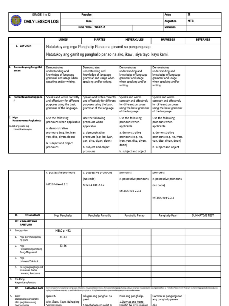 MTB Week 2 | PDF | Linguistics | Human Communication