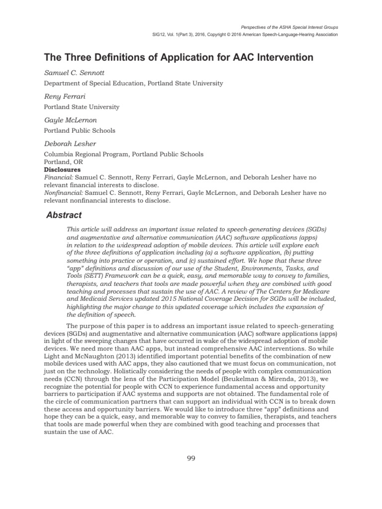 Sennott Light McNaughton AAC Modeling Intervention Research Review | Download Free PDF ...