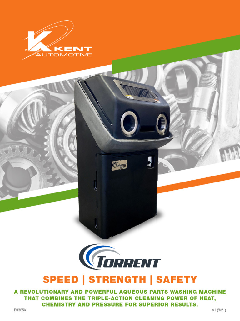 Torrent Aqueous Parts Washer Guide | PDF | Washing Machine | Physical ...