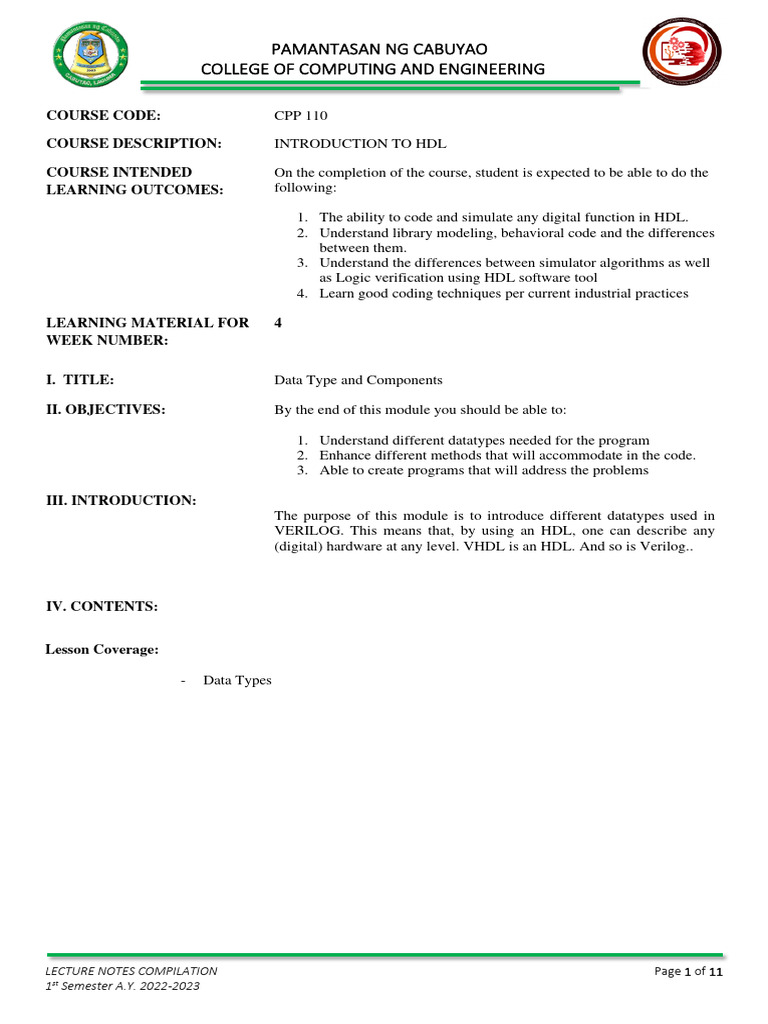 Prelim Module4 - B | PDF | Hardware Description Language | Computer Program