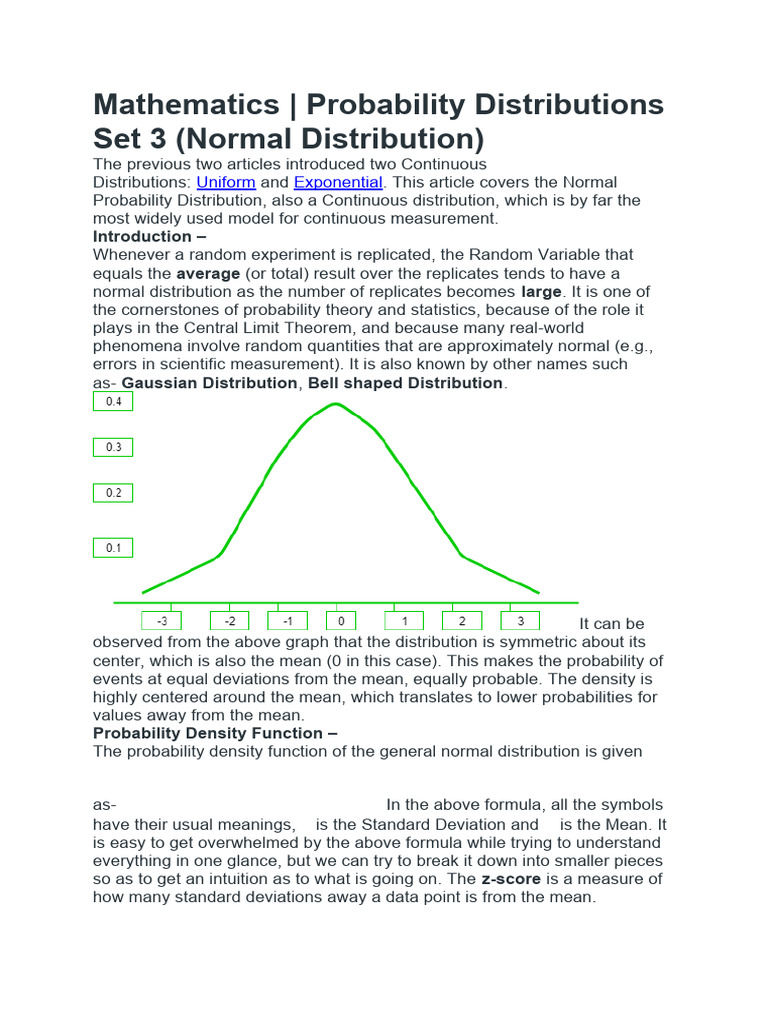 Normal Distribution-7 | Download Free PDF | Normal Distribution ...